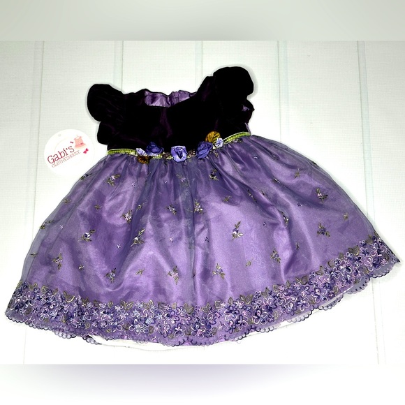 Biscotti | Dresses | Biscotti Purple And Purple Flowered Formal Dress ...